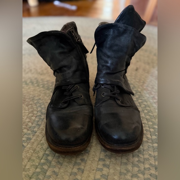 A.S.98 | Shoes | As98 Black Leather Combat Boots | Poshmark